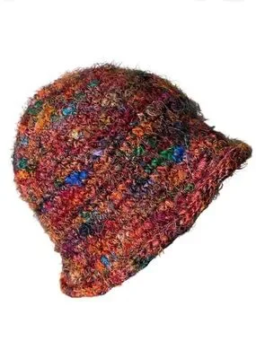 Handmade | Accessories | Handmade Boho Floppy Bucket Hat Silk Blend ...